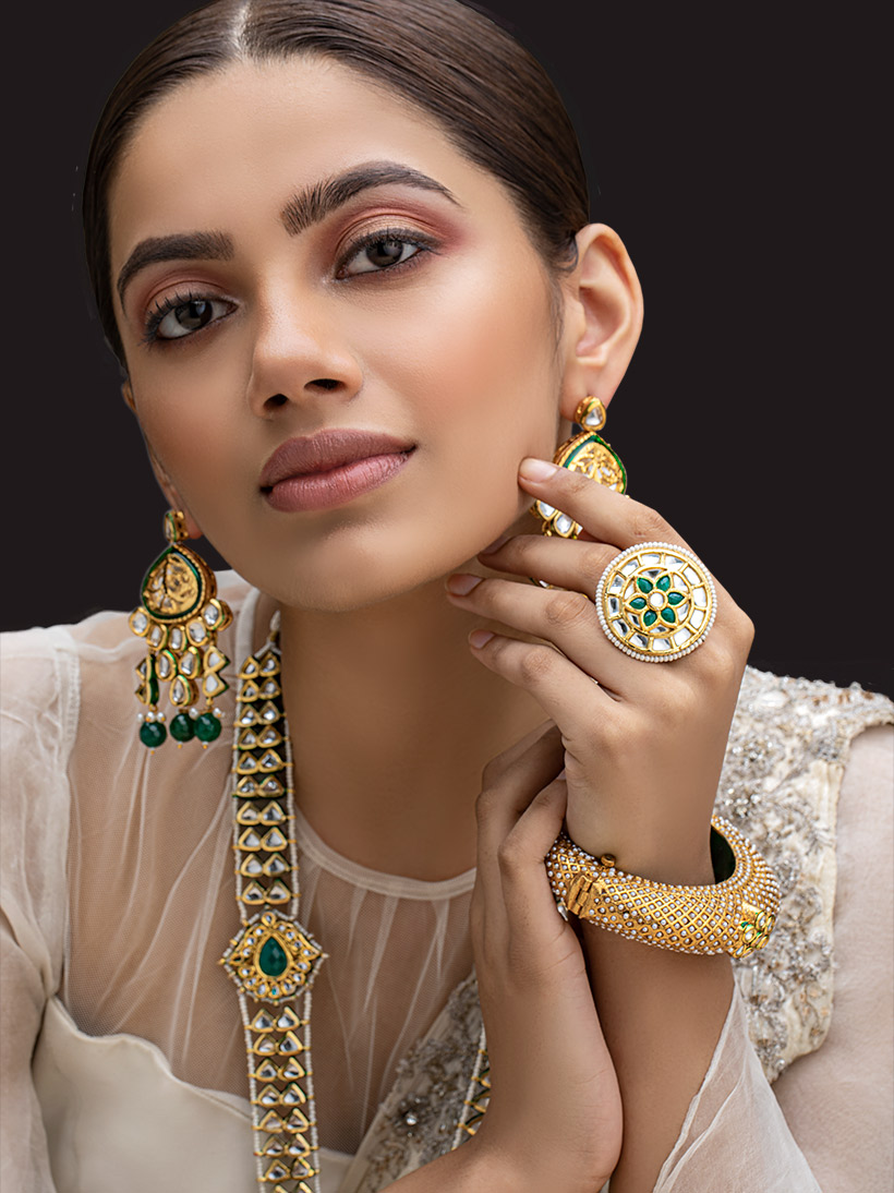 Big Kundan Jadau Ring